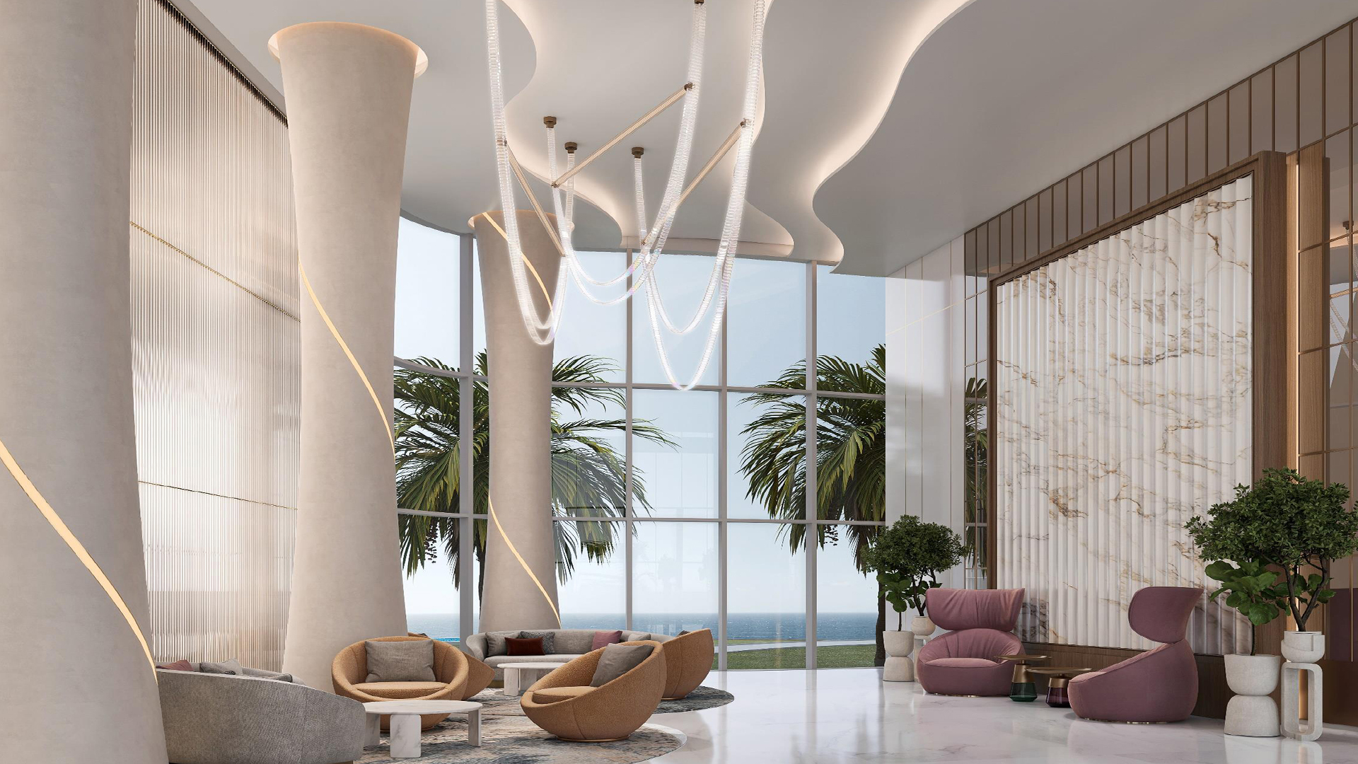 Aqua Arc is a waterfront residential complex on the man-made island of ...