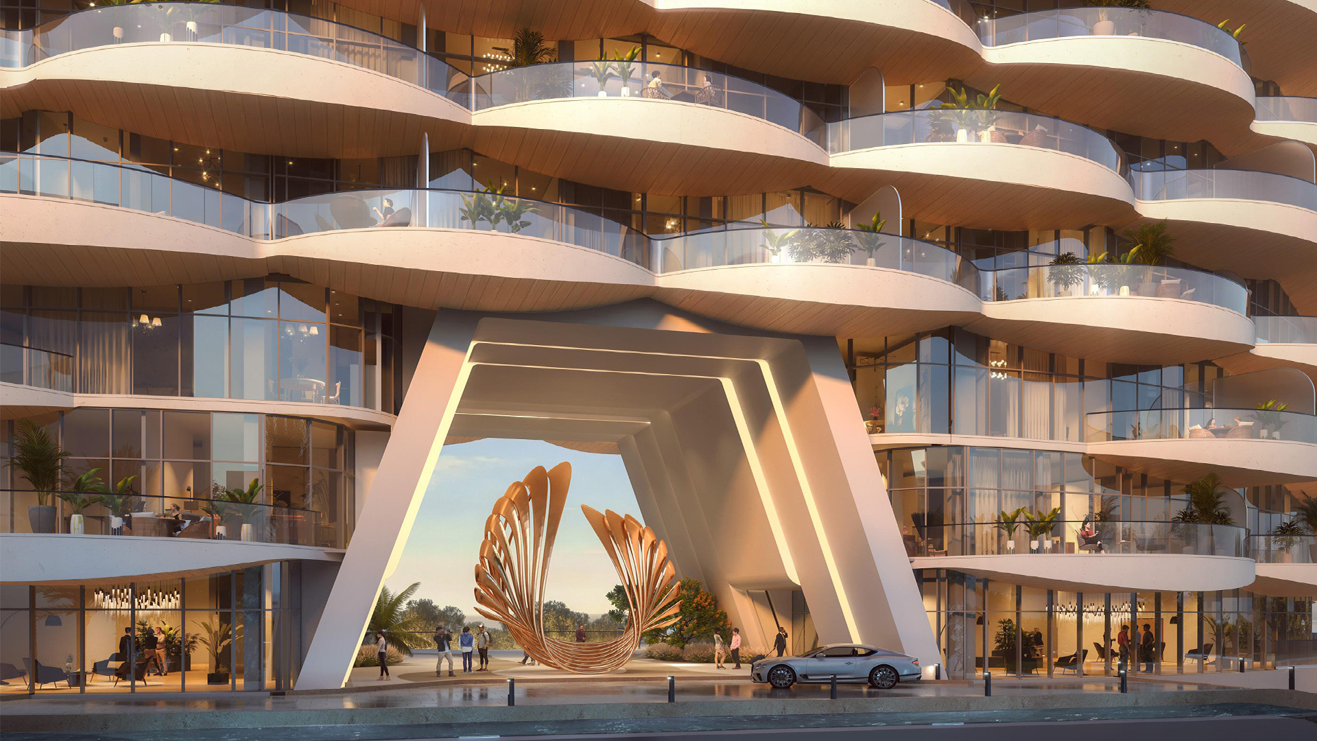 Aqua Arc is a waterfront residential complex on the man-made island of ...
